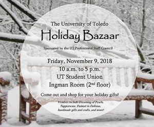 Professional Staff Council to sponsor Holiday Bazaar Nov. 9 | UToledo News