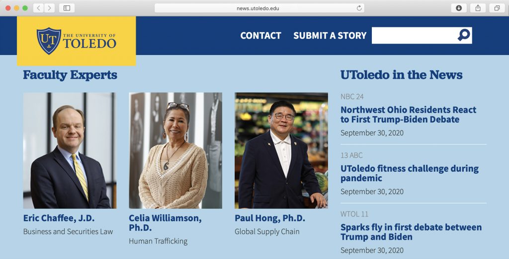 UToledo News Website Redesigned as Information Hub | UToledo News